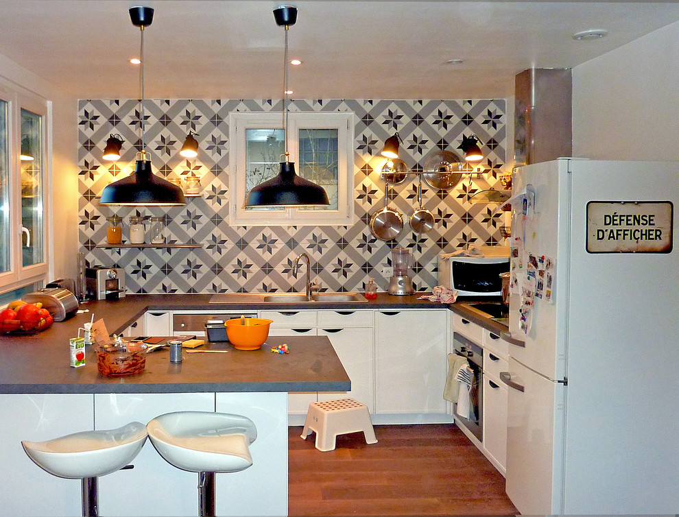 Réaménagement de maison en Ile-de-France - Contemporary - Kitchen ...