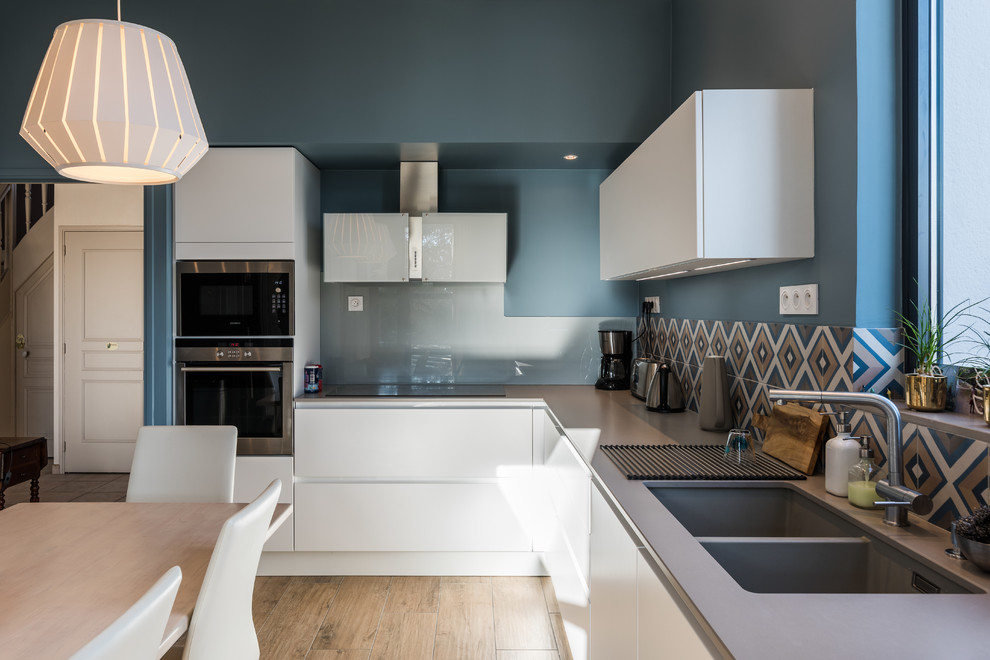 Rénovation maison bourgeoise - Contemporain - Cuisine - Lyon - par ...