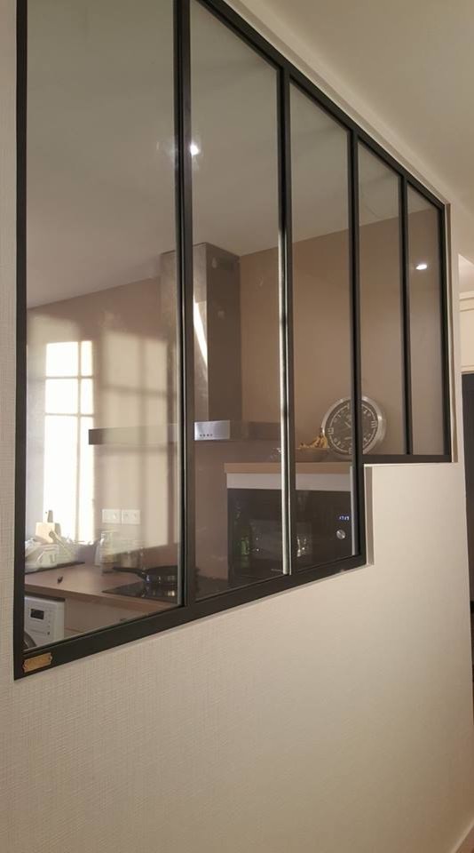 Verrières acier et bois - Contemporary - Kitchen - Rennes - by ...