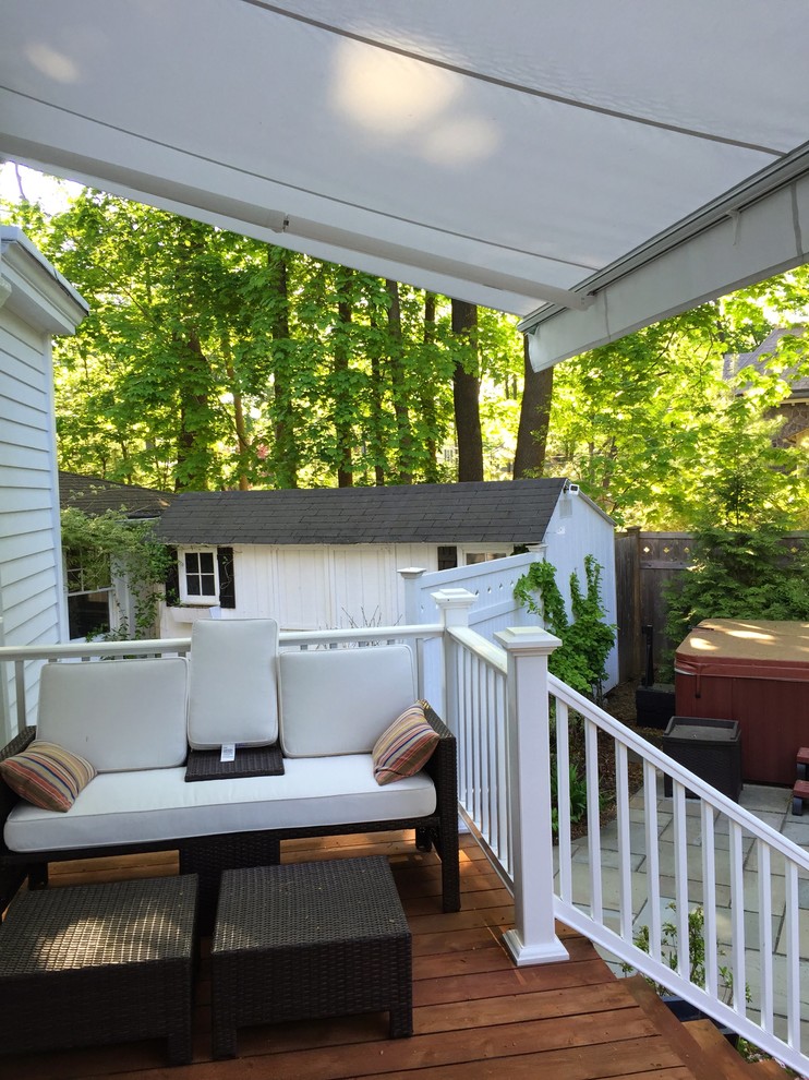 2 Aristocrat Eko Retractable Awnings Installed Over Back Deck ...