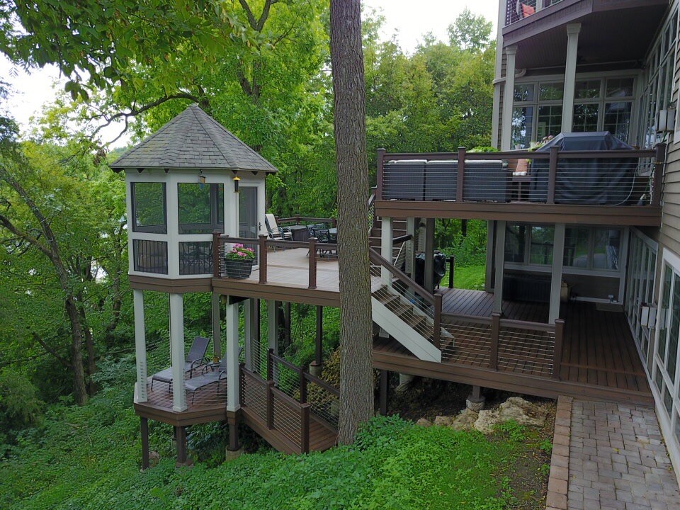 3 Tier Maintenance Free Decking - Traditional - Deck - Chicago - by ...