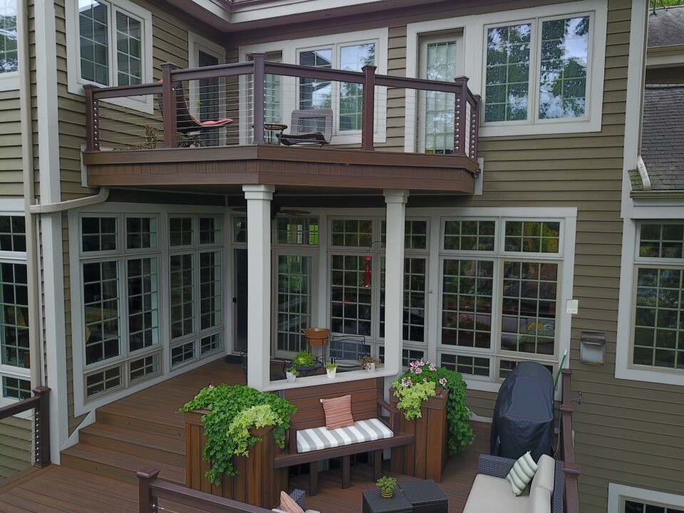 3 Tier Maintenance Free Decking - Traditional - Deck - Chicago - by ...