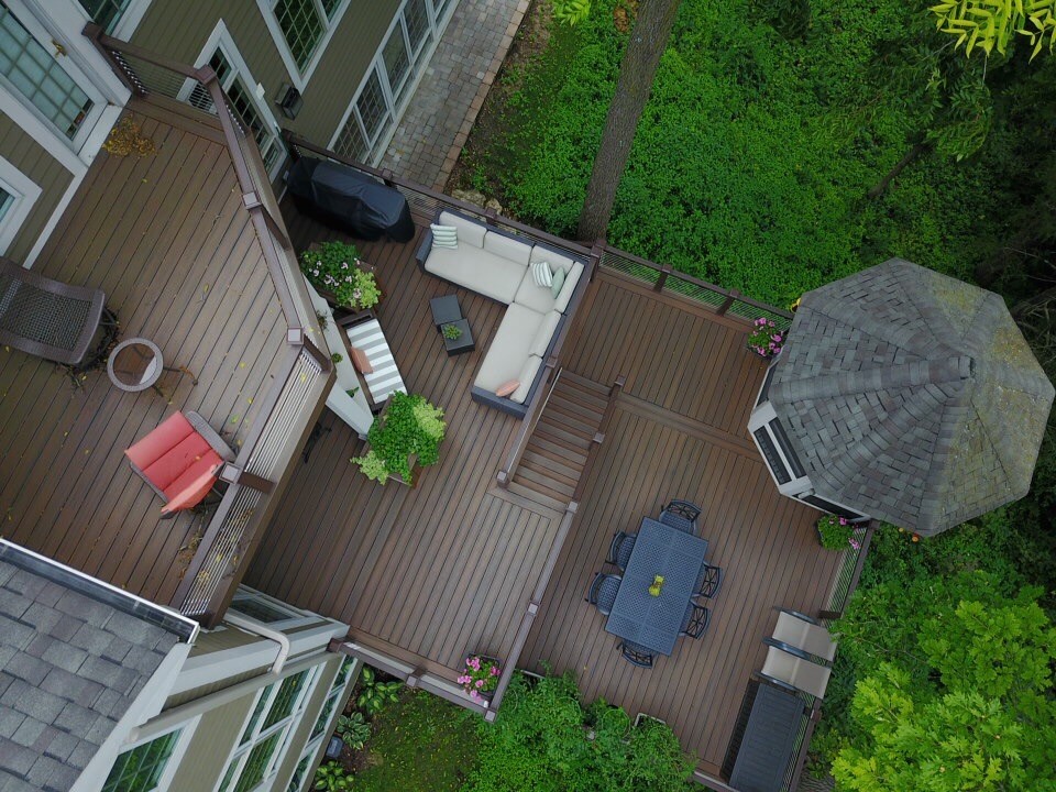 3 Tier Maintenance Free Decking - Traditional - Deck - Chicago - by ...