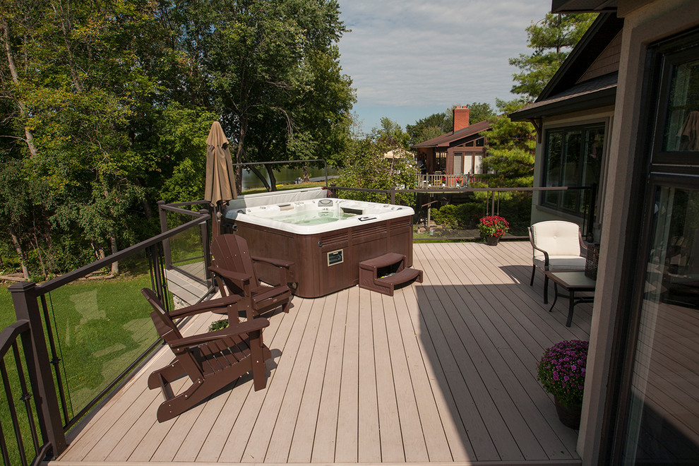 A custom multi-level low maintenance deck by Hickory Dickory Decks ...