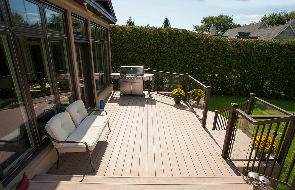 A custom multi-level low maintenance deck by Hickory Dickory Decks ...
