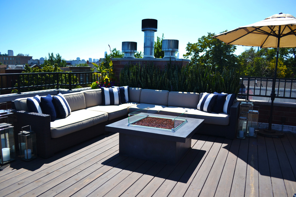 A Lakeview Roof Deck Lounge - Contemporary - Deck - Chicago - by ...