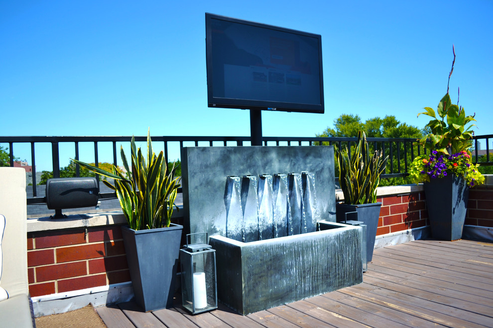 A Lakeview Roof Deck Lounge - Contemporary - Deck - Chicago - by ...