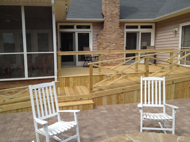 Accessible deck and ramp. - Traditional - Terrace - Charlotte - by ...
