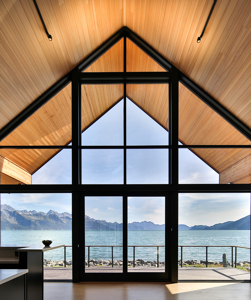 Alaska Surf Shack Cabin - Beach Style - Deck - Seattle - by Studio ...