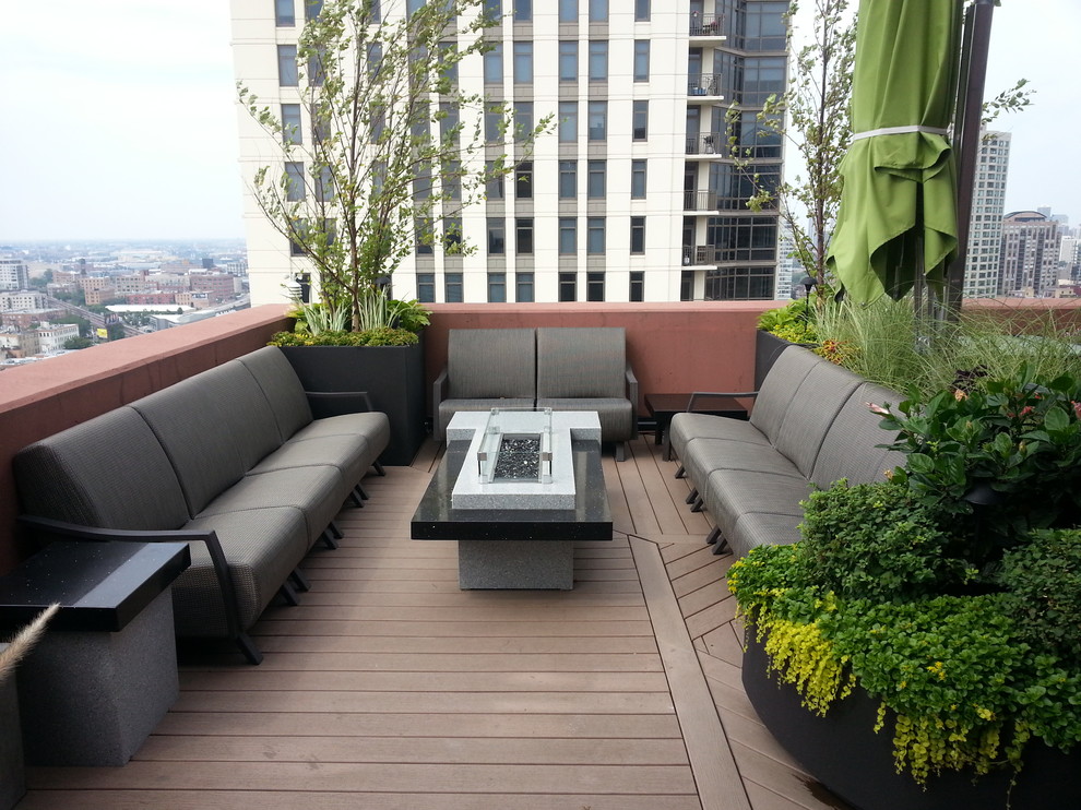 All fired up - Modern - Deck - Chicago - by Chicago Green Design Inc ...