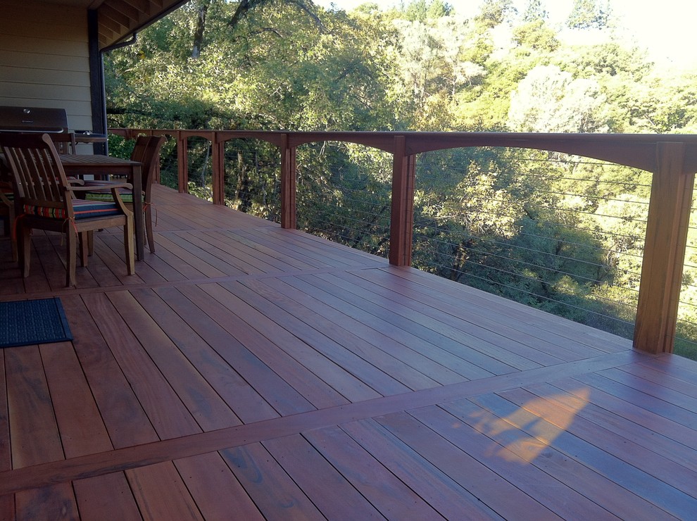 Alta Sierra Cable Railing and Tigerwood deck - Craftsman - Deck ...