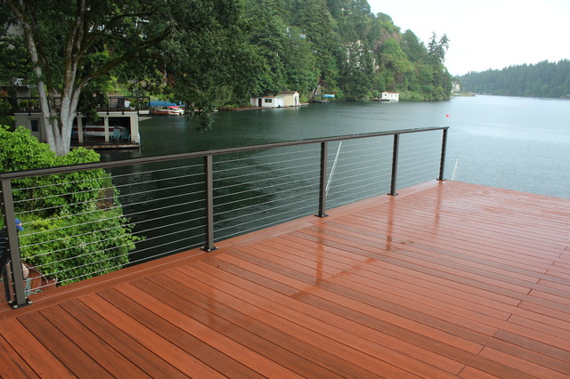 Aluminum Cable Railing_Bronze Anodized_36" Deck Mount - Moderno ...