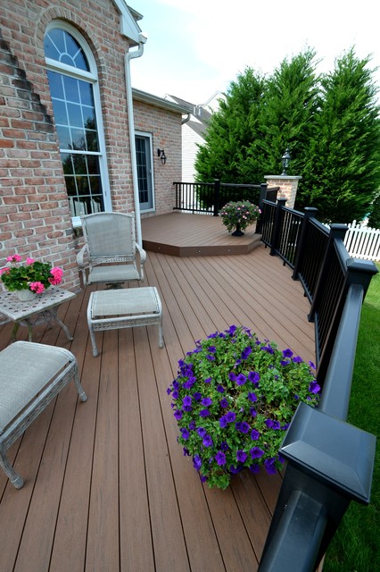Angled Decking; multi level - Traditional - Deck - Philadelphia - by ...