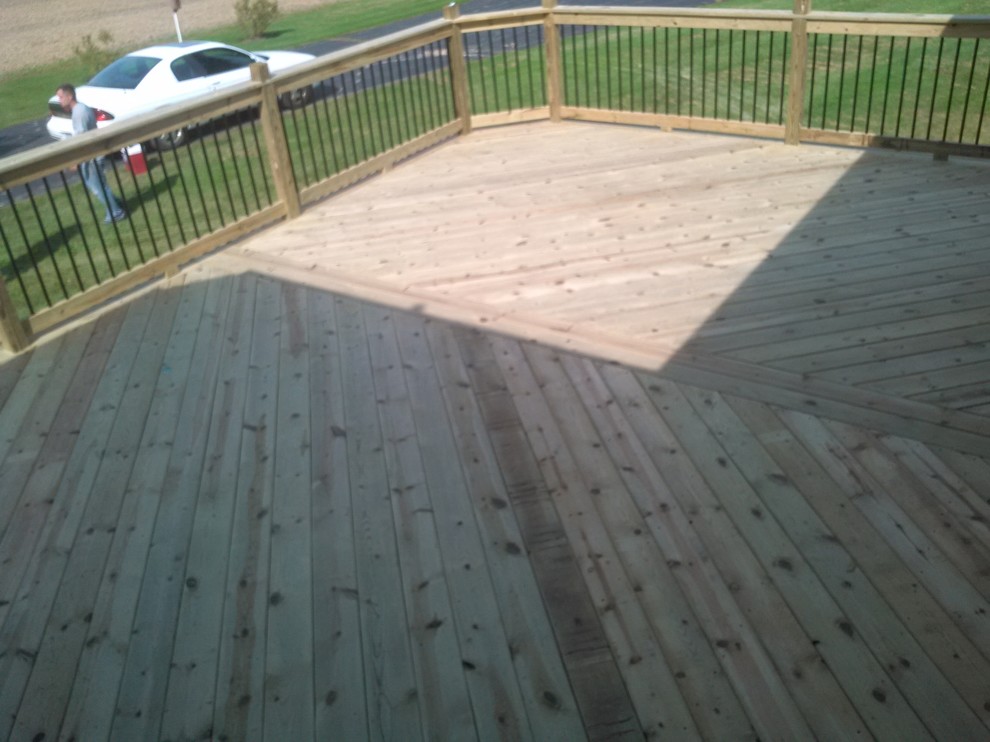 Angled Wood Deck - Deck - Other - by BKH Development, LLC | Houzz