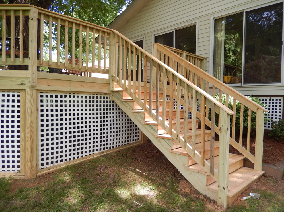 Archadeck Custom Deck, Stairs, Railing and Under Skirting - Traditional ...