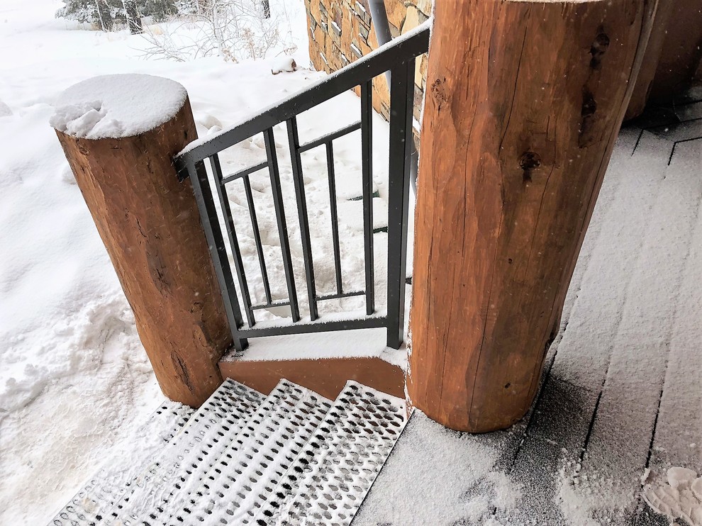 Aspen Metals Exterior Metal Railing - Rustic - Deck - Salt Lake City ...