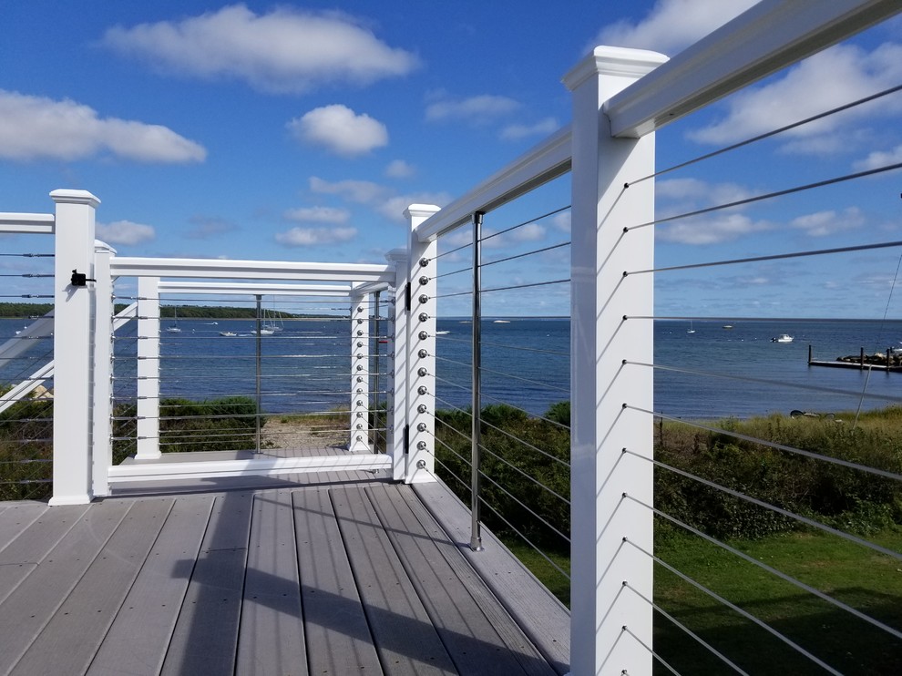 AZEK Deck & Cable Rail System, Fairhaven, MA - Traditional - Deck ...
