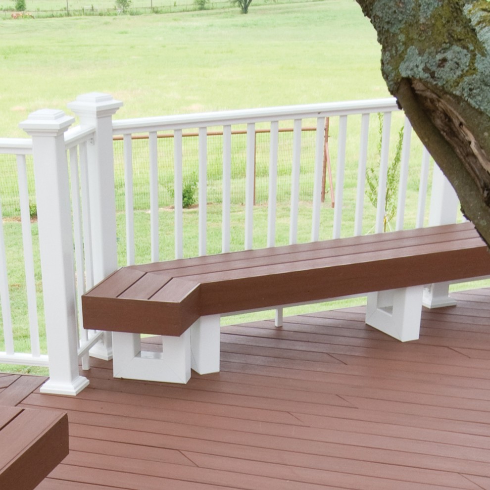 AZEK Deck Redland Rose and AZEK Rail Premier White - Transitional ...