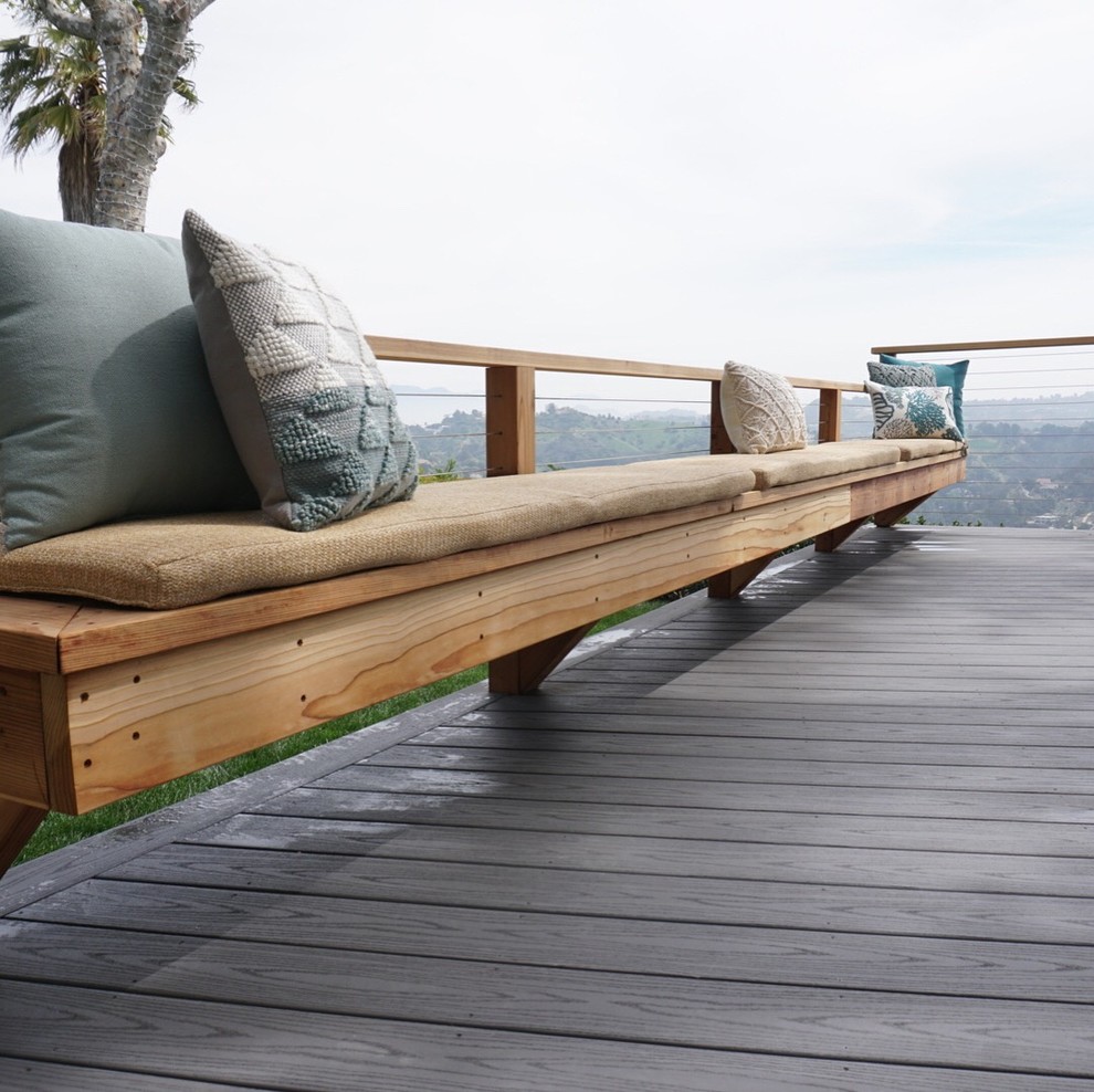 Azek deck with cable railing - Modern - Terrace - Los Angeles - by LA ...