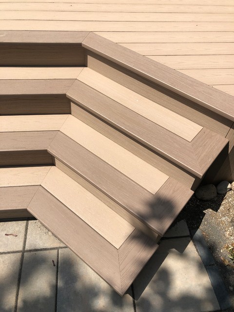 Azek deck/wrap around stairs - Staircase - Toronto - by Mississauga ...