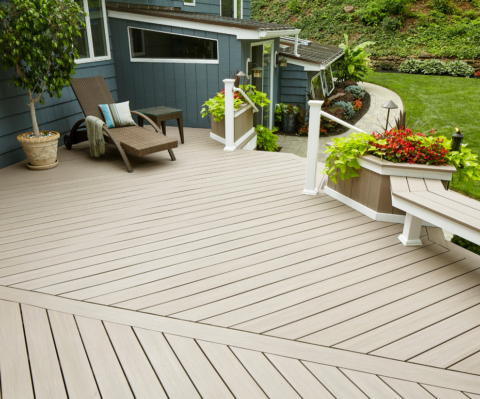 AZEK Decking Arbor Collection in Silver Oak - Deck - by TimberTech | Houzz