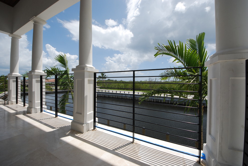 Balcony Railings - Tropical - Deck - Miami - by Coastal Screen and Rail ...