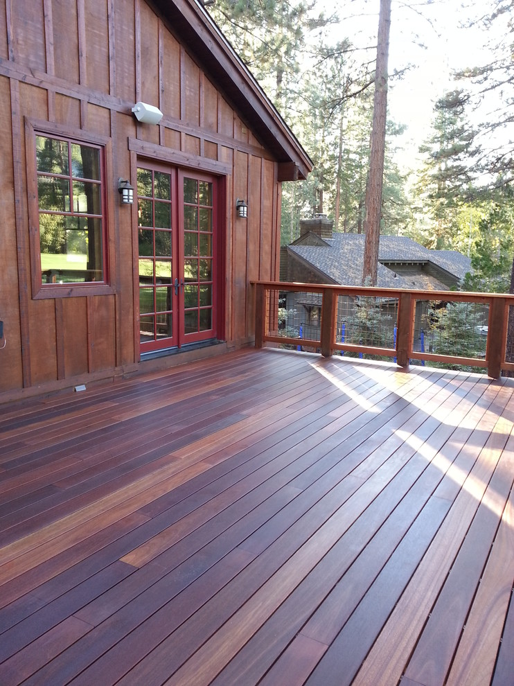 Batu Hardwood Deck Project - Rustic - Deck - Other - by Pine Cohn Inc ...