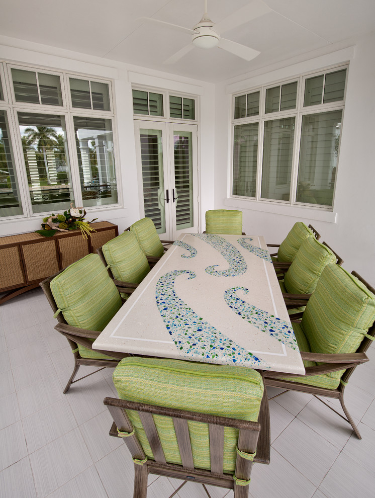 Bayfront Beautiful - Beach Style - Deck - Miami - by Wright Interior ...