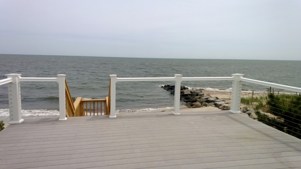 Beach Deck & Stairs - East Harwich, Cape Cod - Beach Style - Deck ...
