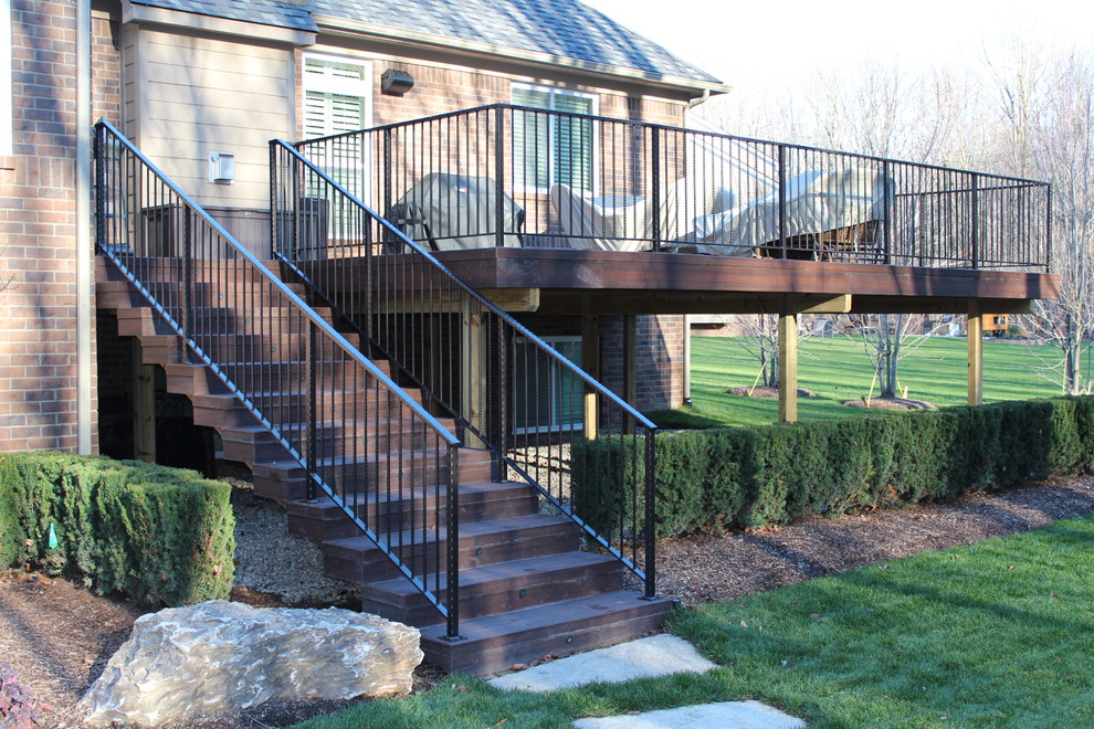 Beautiful Hammered Deck Railing Contemporary Deck Detroit By
