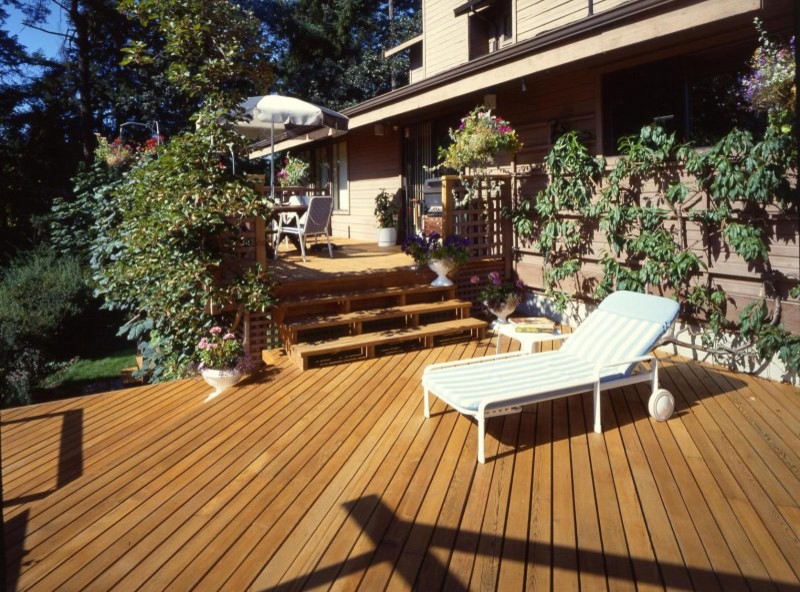 beautiful western red cedar deck - Rustic - Deck - Vancouver - by WRCLA ...