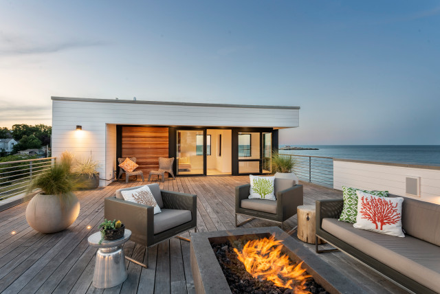 Black Rock Beach House - Contemporary - Terrace - Boston - by RUHL ...