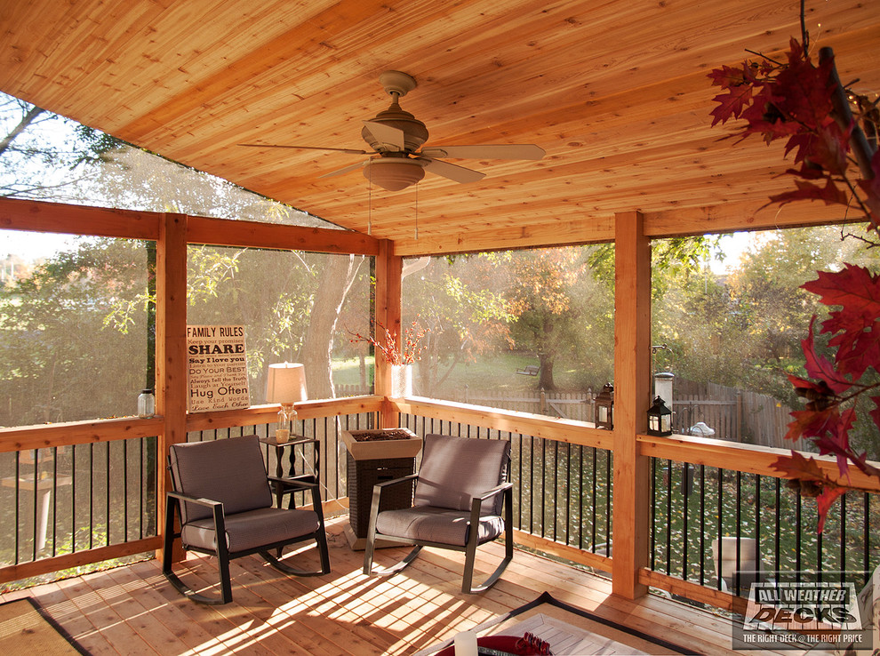 Brennaman - Shingled Roof Overhang in Kansas City - Traditional - Deck ...