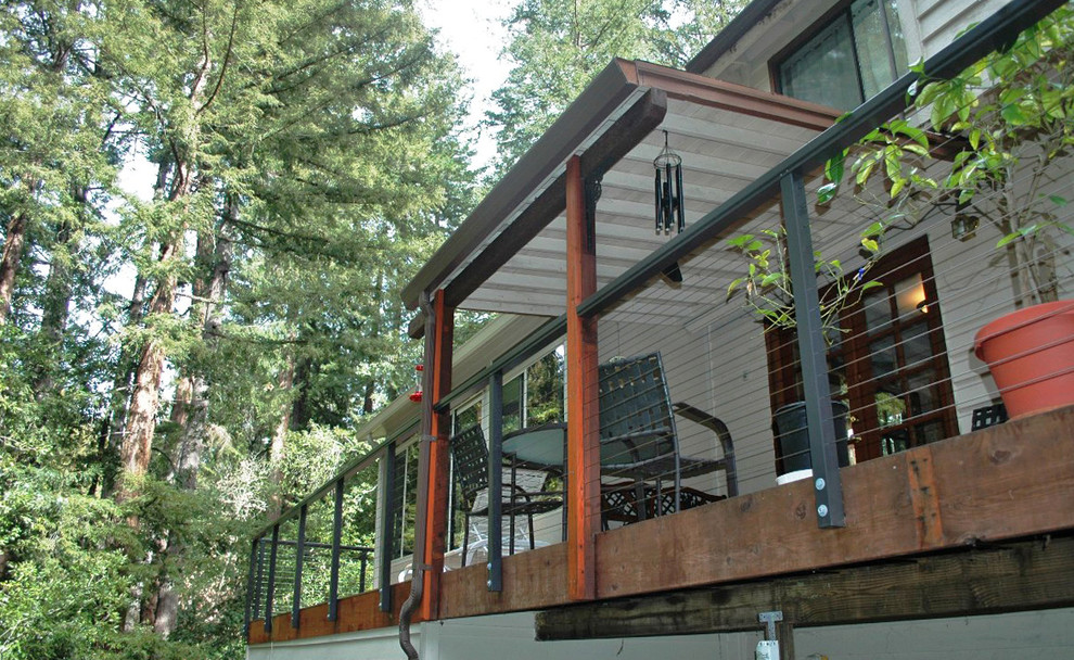 Bronze Railing System in Scotts Valley, CA - Traditional - Deck ...