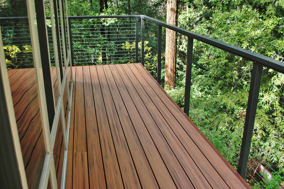Bronze Railing System in Scotts Valley, CA - Traditional - Deck ...