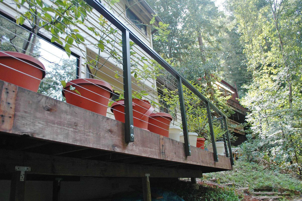 Bronze Railing System in Scotts Valley, CA - Traditional - Deck ...
