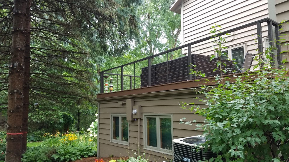 Brown Deck with Black Railings - Traditional - Deck - Minneapolis - by ...