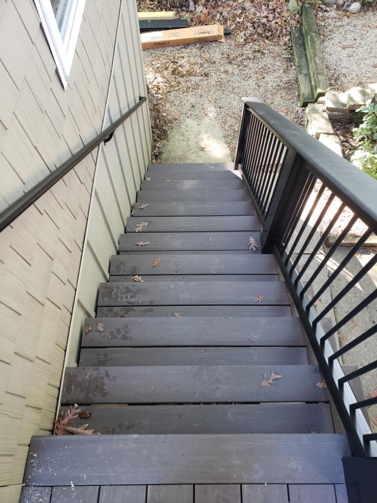 Cable Rail & Azek Hickory Decking - Terrasse en Bois - Chicago - par ...