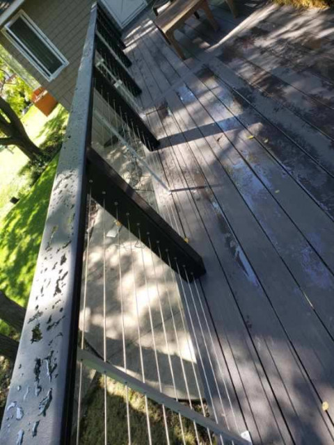 Cable Rail & Azek Hickory Decking - Terrasse en Bois - Chicago - par ...