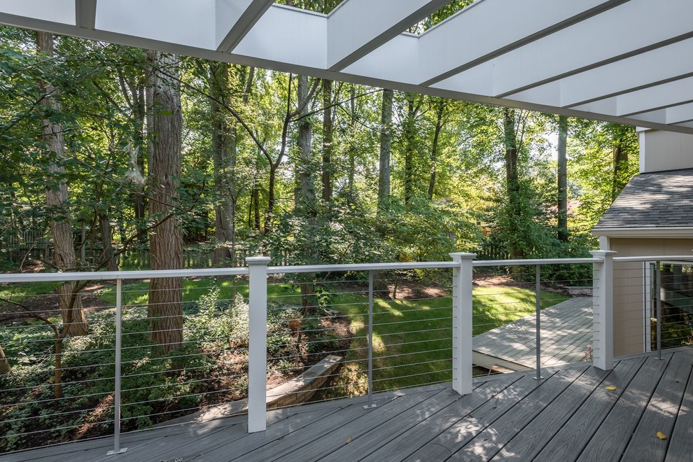 Cable Railing - Midcentury - Deck - DC Metro - by Atlas Moran ...