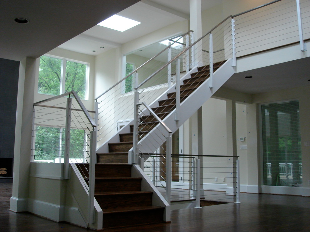 Cable Railing - Modern - Staircase - DC Metro - by IDS Metals / Ar2 ...