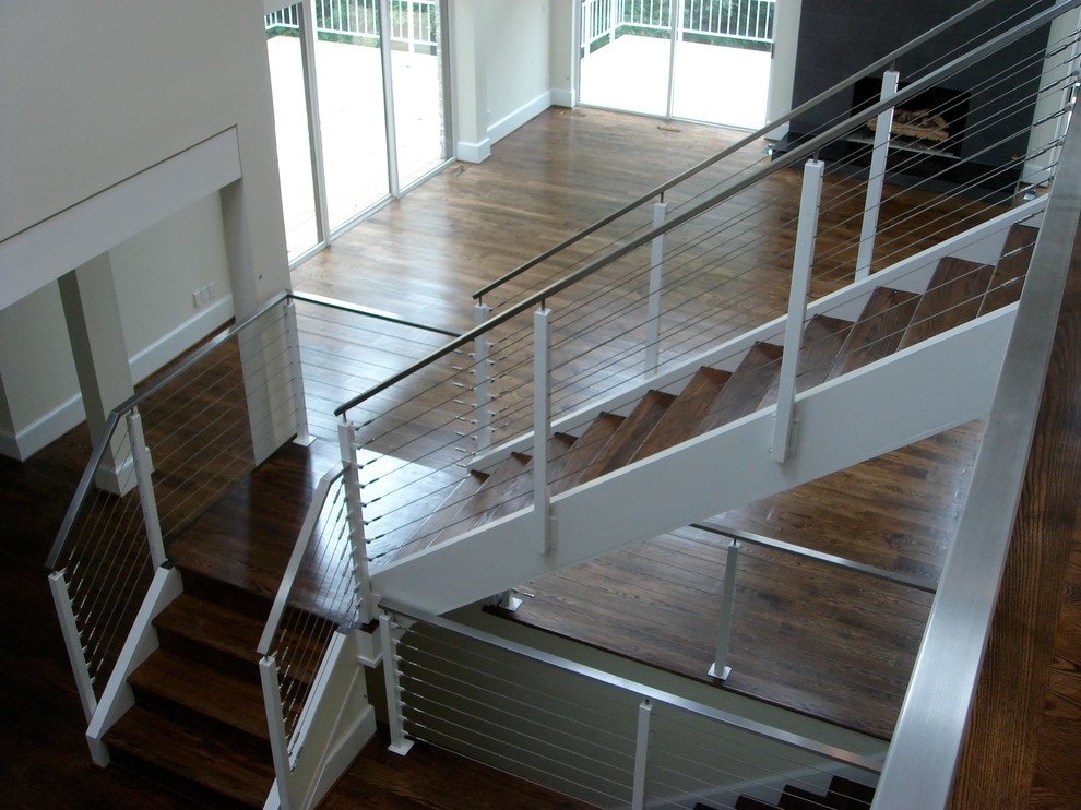 Cable Railing - Modern - Staircase - DC Metro - by IDS Metals / Ar2 ...