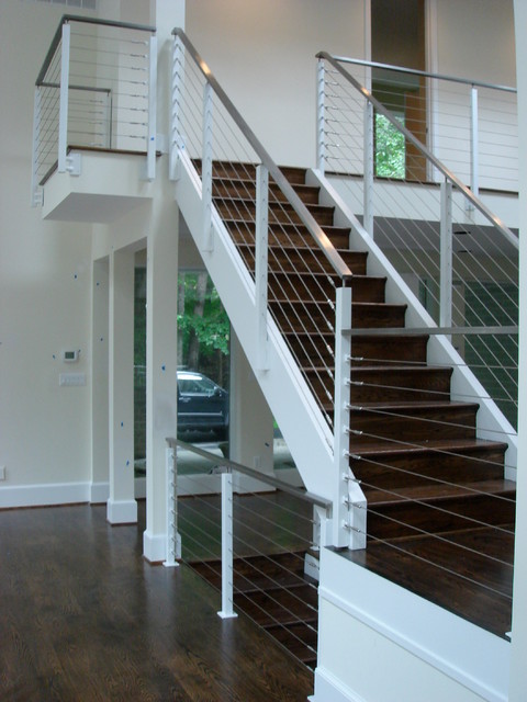 Cable Railing - Modern - Staircase - DC Metro - by IDS Metals / Ar2 ...