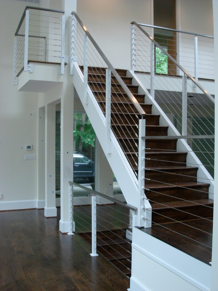 Cable Railing - Modern - Staircase - DC Metro - by IDS Metals / Ar2 ...