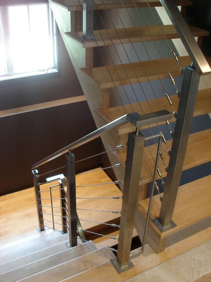 Cable Railing - Modern - Staircase - DC Metro - by IDS Metals / Ar2 ...