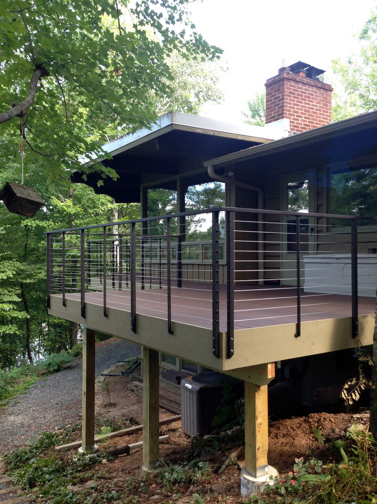 Cable railings bronze 1 - Contemporary - Deck - Minneapolis - by Nordic ...