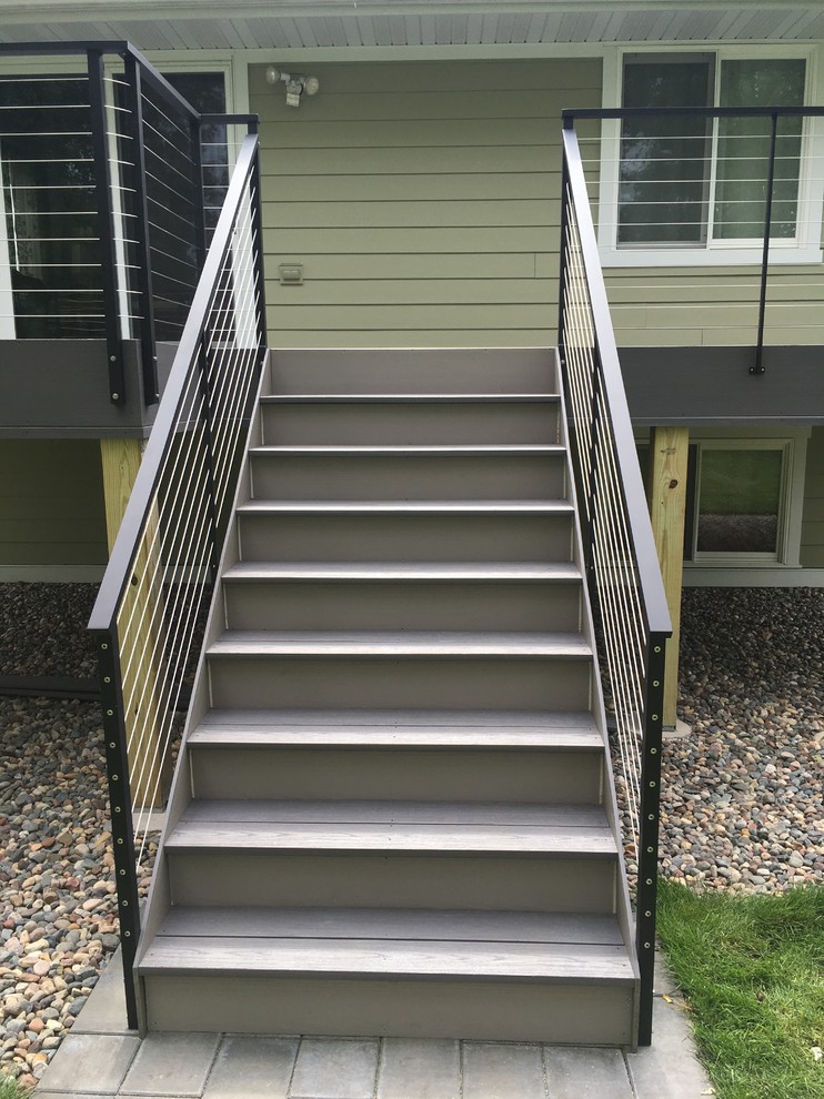 Cable Railings - Modern - Deck - Minneapolis - by Nordic Builders Inc ...