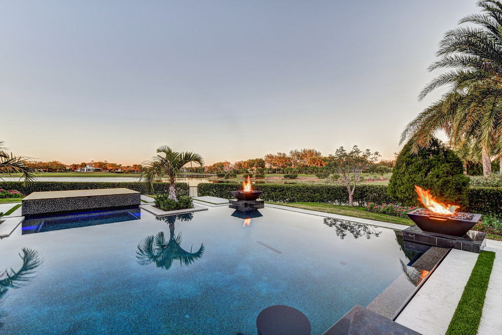 Capri - Limestone Pool Deck Pavers - Beach Style - Pool - Miami - by ...