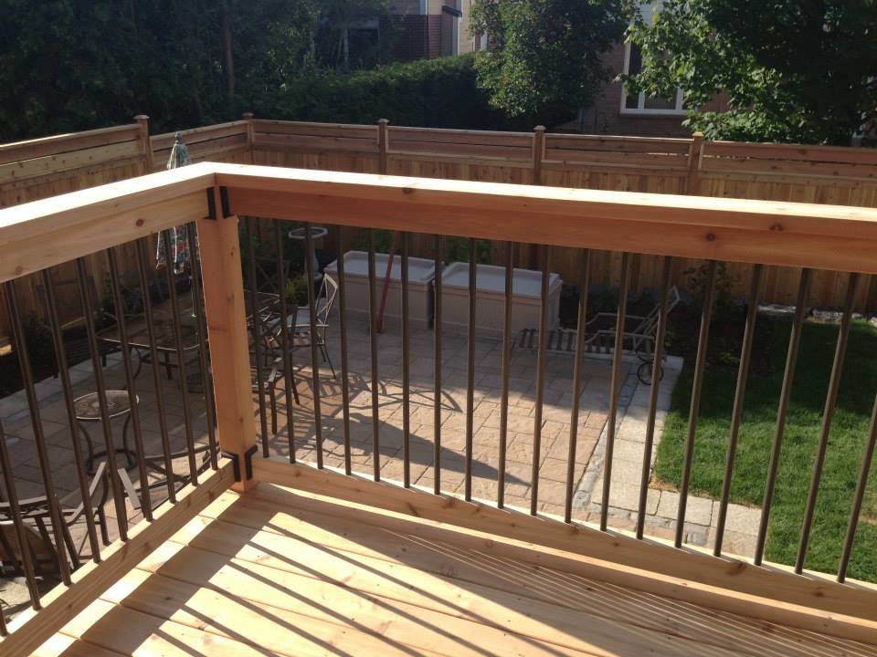Cedar & Railings - Modern - Deck - Ottawa - by The Fence and Deck Store ...