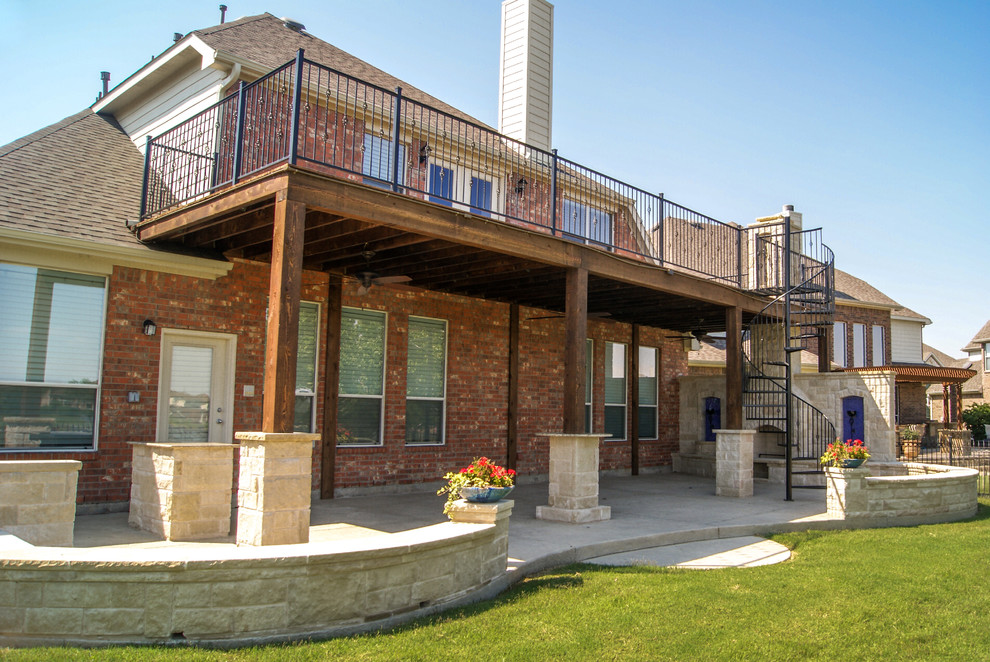 Cedar Balcony-Frisco, TX - Traditional - Deck - Dallas - by MLD Custom ...